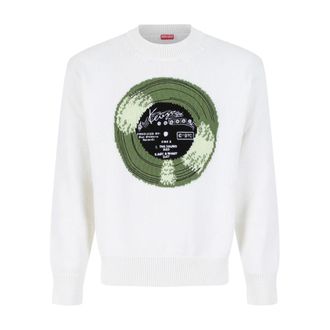 Kenzo Herren, Strickwaren, Wei&szlig;, MGr&ouml;&szlig;e