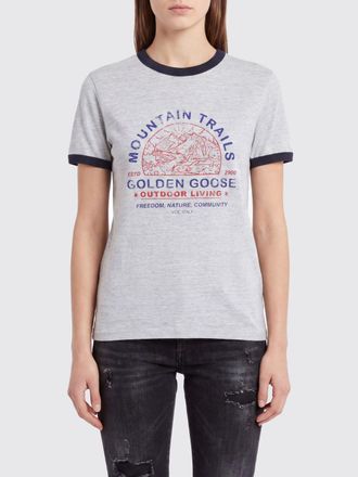 Golden Goose Slim Fit Baumwoll-T-Shirt mit grafischem Logo-Print