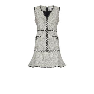 Silvian Heach Femme, Robes, Beige, Taille: 42 FR Robe sans manches avec d&eacute;tails d&eacute;coratifs