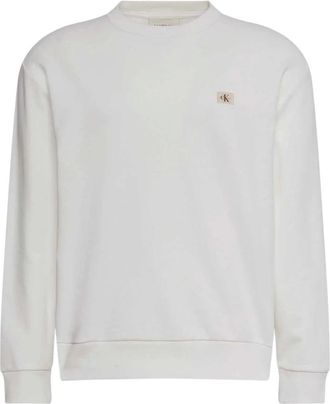 Calvin Klein Homme, Sweatshirts et sweats &agrave; capuche, Blanc, Taille: M Crewneck SweaT-shirt