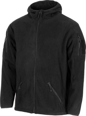 MFH Fleece-Jacke, Tactical (DE/NL/SE/PL, Alphanumerisch, XXL, Regular, Regular, schwarz)