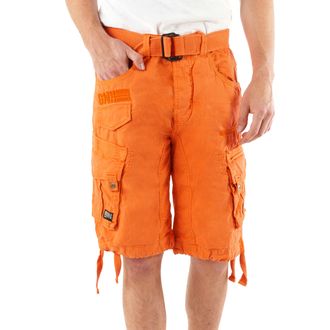 Geographical Norway Panoramique Men - Herren Bermuda Shorts Kurze Manner - Herren Sport Cargo Short Sommer - Regular Herrenshorts Chino Bermuda Shorts Fit (Orange XXL)