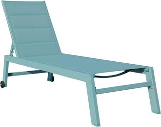 Happy Garden Happy Garden - Bain de soleil barbados en textil&egrave;ne bleu clair - aluminium bleu clair