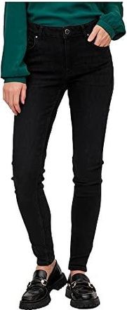 Vila VISARAH WU01 RW Skinny Jeans/SU-Noos, Black Denim, L/30 aux Femmes