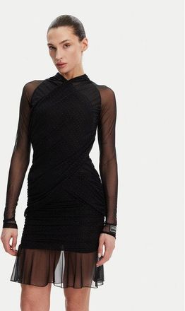 Versace Jeans Couture Coctailkleid 78HAO971 Schwarz Slim Fit