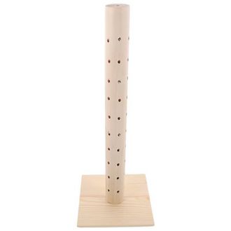 Hemoton 1pi&egrave;ce Support &Agrave; Sucettes Bois avec Design &Agrave; Ronds pour Pr&eacute;sentation De Bonbons Support Pratique Et Portable pour F&ecirc;tes