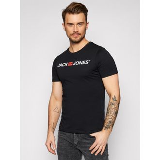 Jack & Jones Jack & Jones T-Shirt Jjecorp Logo 12137126 Schwarz Slim Fit