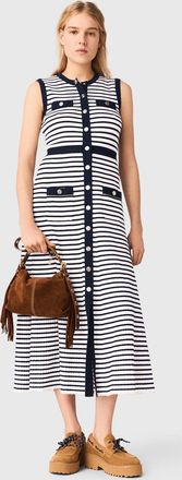 Maje Langes Marini&egrave;re-strickkleid - Beige - Maje