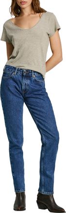 Pepe Jeans London Damen Straight Mw Pl204730 Jeans, Blau (Denim-ct9), 33W x 32L