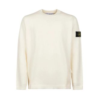 Stone Island Micro Stitch Soft Cotton Sweatshirt - - Sweatshirts & Hoodies - Herren - Beige - L