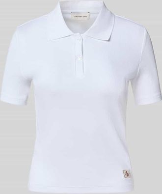 Calvin Klein Jeans Slim Fit Poloshirt mit Label-Detail