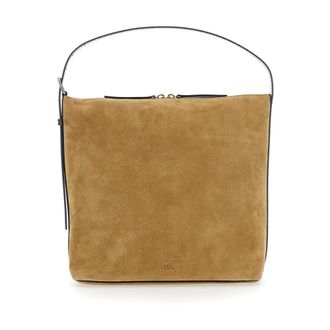 A.P.C. Beige Wildleder und Glattleder Tasche - - Bags - Damen - Beige - ONE SIZE
