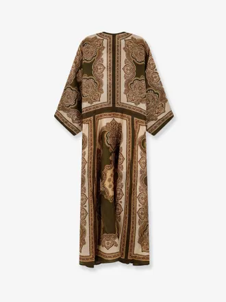 Zimmermann Womens Tunic Dress Mahon Silk Brown