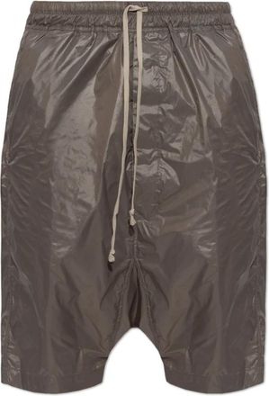 Rick Owens Homme, Shorts, Gris, Taille: XL Drawstring Pods Shorts