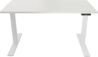 Bisley H&ouml;henverstellbarer Schreibtisch E-WonderTech, EWT251406005, Platte 005 wei&szlig;, Gestell 396 wei&szlig;, H 630-1280 x B 1400 x T 600