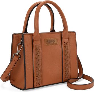 Montana West Wrangler Mini-Umhängetasche für Damen, süße kleine Tragetasche, Schultertasche, Handtasche, Tragegriff oben, mit verstellbarem Riemen, Braun, Small