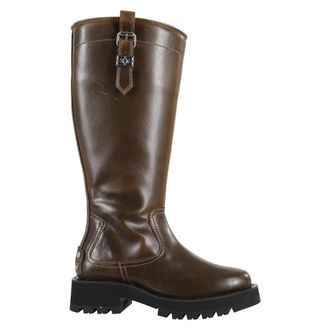 Ganni Studded High Boot in Dunkeloliv - - Shoes - Damen - Gr&uuml;n - 37 EU