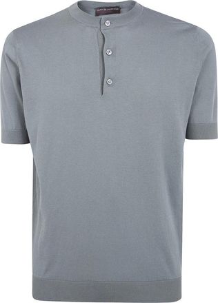 FILIPPO DE LAURENTIIS Homme, Tops, Vert, Taille: S Serafino Short Sleeves Sweater