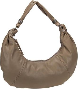 Fredsbruder Cuir sac &agrave; &eacute;paule Always With You Big Hobo Muddy Khaki taupe