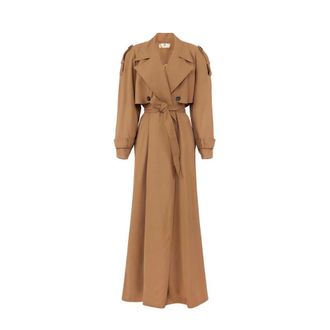 Elisabetta Franchi Damen, M&auml;ntel, Beige, XSGr&ouml;&szlig;e