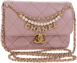 Chanel Sac bandouli&egrave;re vintage doccasion - Femme - Pre-owned - Rose - Taille: ONE Size