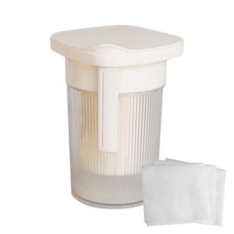 Generico Joghurtsieb - PET PP HIPS Silikon 16 cm H&ouml;he, 10,8 cm Durchmesser, wiederverwendbarer Filter aus feinem Netz, K&auml;seferment, Milchzubereitung, Kaffeesup