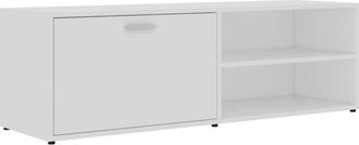vidaXL Meuble tv Blanc 120x34x37 cm Bois ding&eacute;nierie