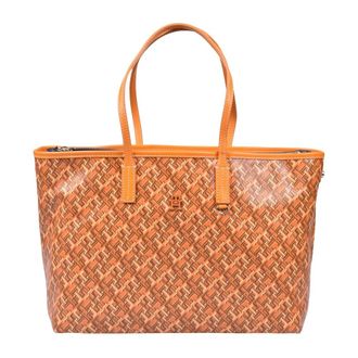 Tommy Hilfiger Tote Mono - - Bags - Damen - Orange - ONE SIZE