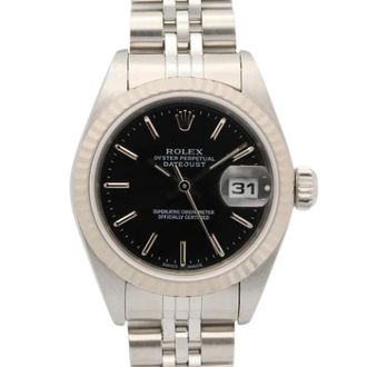 Rolex Pre-owned Datejust 79174 - Femme - Pre-owned - Noir - Taille: ONE Size