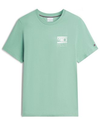 Tommy Hilfiger T-Shirt aus Baumwolle mit Label-Print, Regular Fit in