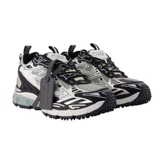 Off-white Womens Be Right Back Sneakers - Off White Leather Grey Black Synthetic Shoes