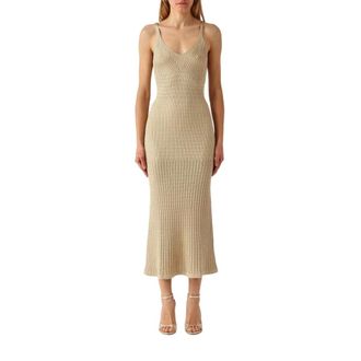 Twinset Damen, Kleider, Beige, LGr&ouml;&szlig;e