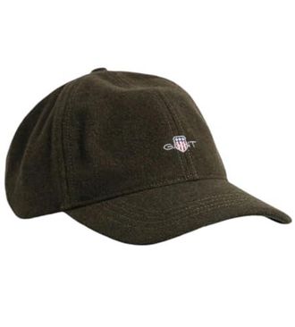 GANT Casquette Shield Melton pour homme - Vert gen&eacute;vrier, Vert geni&egrave;vre, Taille unique