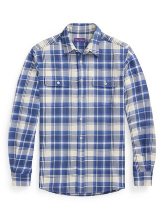 Ralph Lauren Purple Label Kariertes Hemd - Blau