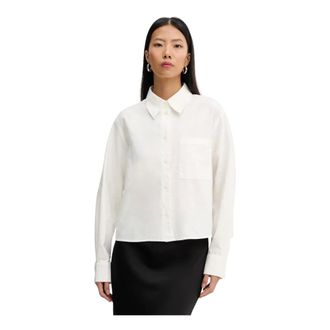 Marc O'Polo Blouse tiss&eacute;e - Femme - Blouses et Chemises - Beige - Taille: 44 FR