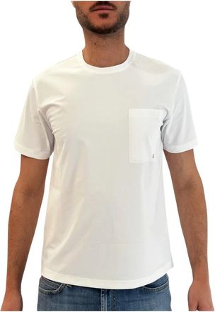 Duno Homme, Tops, Blanc, Taille: S T-shirt col rond