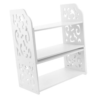 Cabilock Verstellbares Holz Bücherregal Schreibtisch Organizer mit Großer Kapazität Umweltfreundlich und Leicht Montierbar Multifunktional für Büro Studentenwo