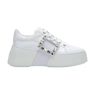 Roger Vivier Viv Run Strass Buckle Sneaker - - Shoes - Damen - Wei&szlig; - 39 EU