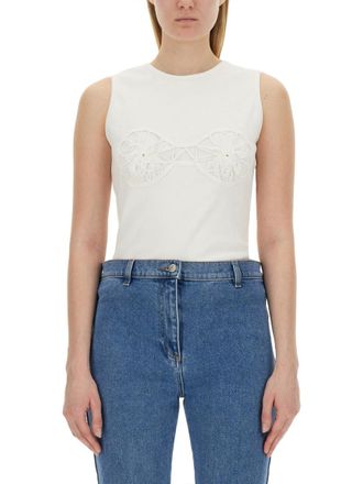 Magda Butrym Crochet T-Shirt - White