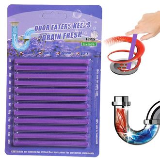 Generic Abflussst&auml;bchen - Verstopfungs- und Desodorierungsst&auml;bchen, 12 St&uuml;ck, einfach zu bedienende Reinigungsl&ouml;sung f&uuml;r Waschbecken und Abfluss, l&ouml;st Verstop