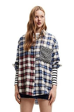 Desigual CAMICIA MANICHE LUNGHE DONNA BLU