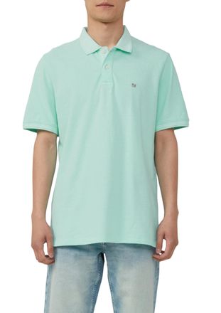 s.Oliver Poloshirt mit kleinem Labelpatch und Flammgarnstruktur