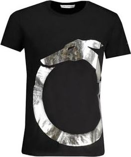 Trussardi T-Shirt à Manches Courtes et col Rond pour Homme avec Logo imprimé en Pur Coton Article TRU2MTS01, 05 Black - Silver, L