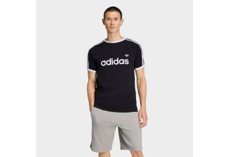 adidas Originals T-Shirt 3-STREIFEN RINGER, SCHMAL GESCHNITTEN