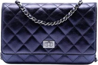 Chanel Pre-owned Wallet on Chain - Femme - Pre-owned - Bleu - Taille: ONE Size