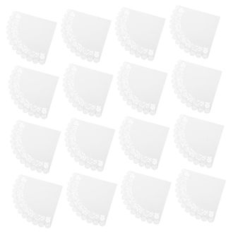 Pretyzoom 40 St&uuml;ck Wei&szlig;e Konfetti Papiert&uuml;ten mit Spitzenrand Stabile Hochzeitspapierkegel f&uuml;r Streudeko Blumenhalter Vielseitig Einsetzbar bei Geburtstagen Fei