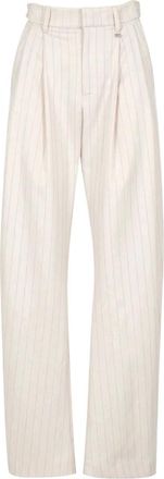 Aniye By Femme, Pantalons, Blanc, Taille: 40 FR Wide Pantalons