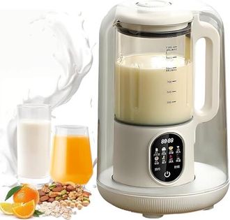 Generic Machine &Agrave; Lait de Soja Automatique 8 en 1, Machine &Agrave; Lait de Noix de 1500 Ml, avec Autonettoyage, 16 Lames pour Pr&eacute;parer du Lait Damande, du Lait Davo