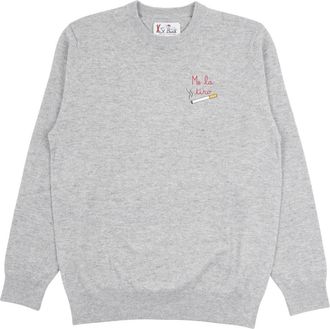 Saint Barth Homme, Pulls, Gris, Taille: M Heron Light Sweater