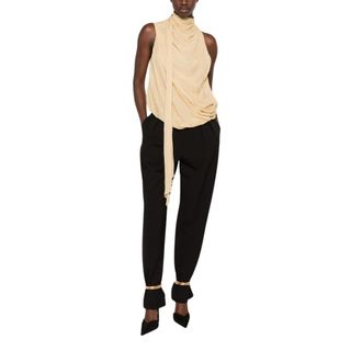 Simona Corsellini Hosen mit Kn&ouml;chel-Detail - - Trousers - Damen - Schwarzk - XS